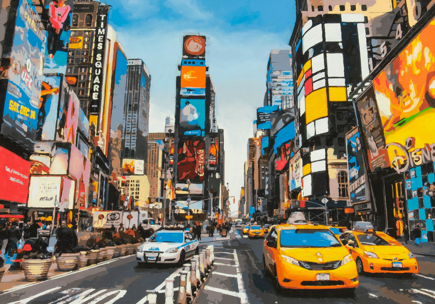 Pulse of the Concrete Jungle by Marco Barberio (2023) : Painting ...