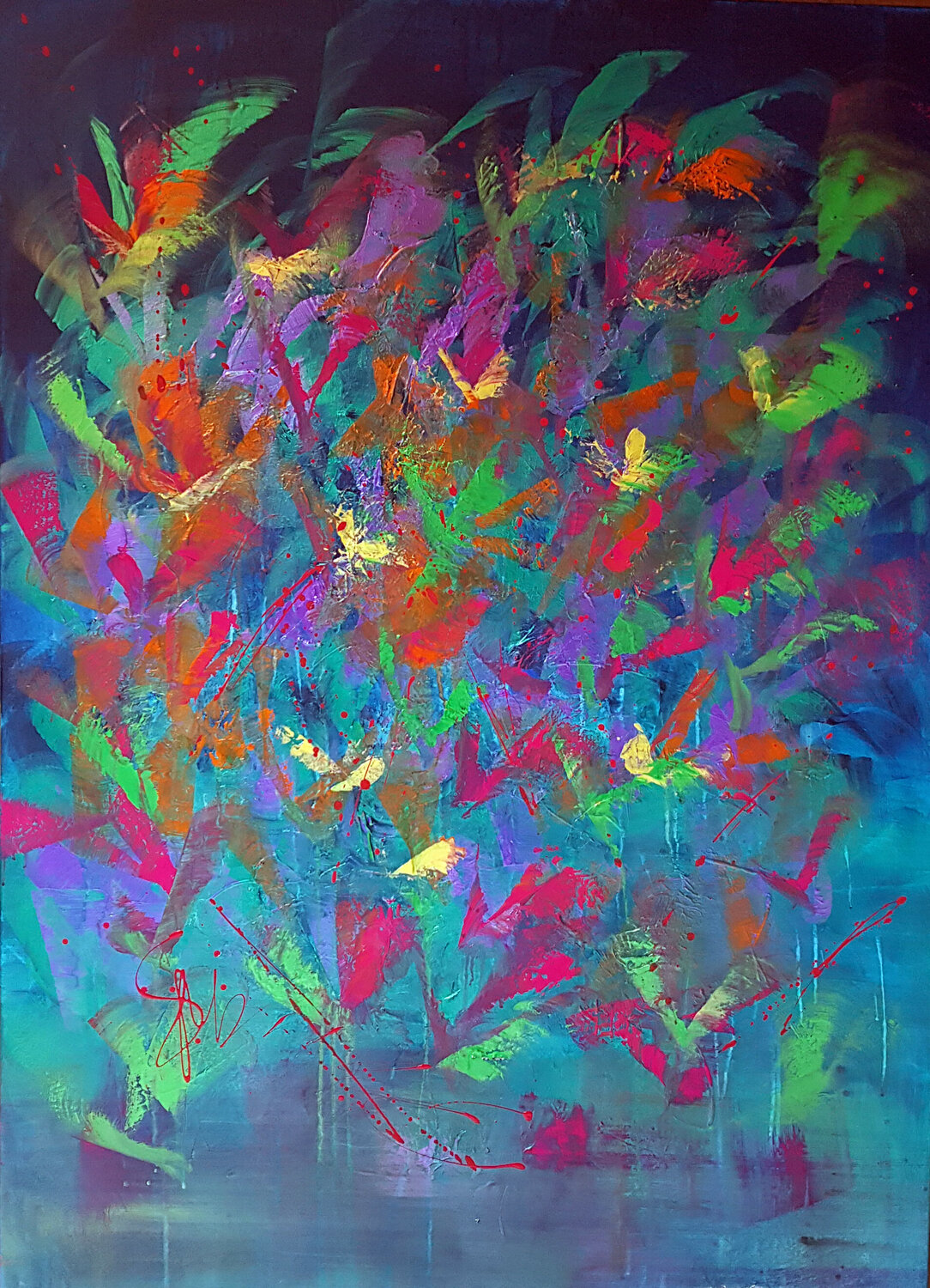 exotica by Simone Monney (2022) : Painting Acrylic, Pigments on Canvas ...