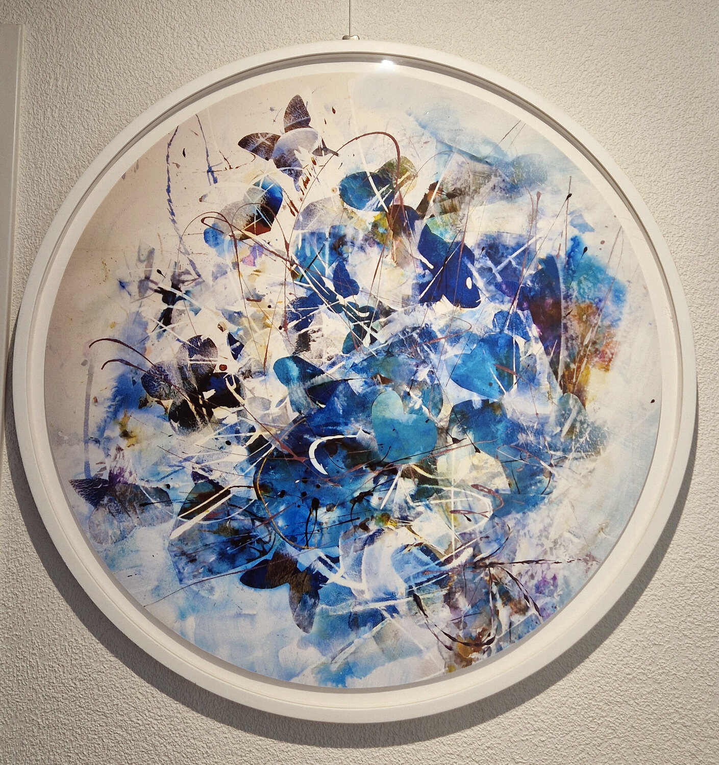round again by Simone Monney (2022) : Painting Acrylic, Collage on ...