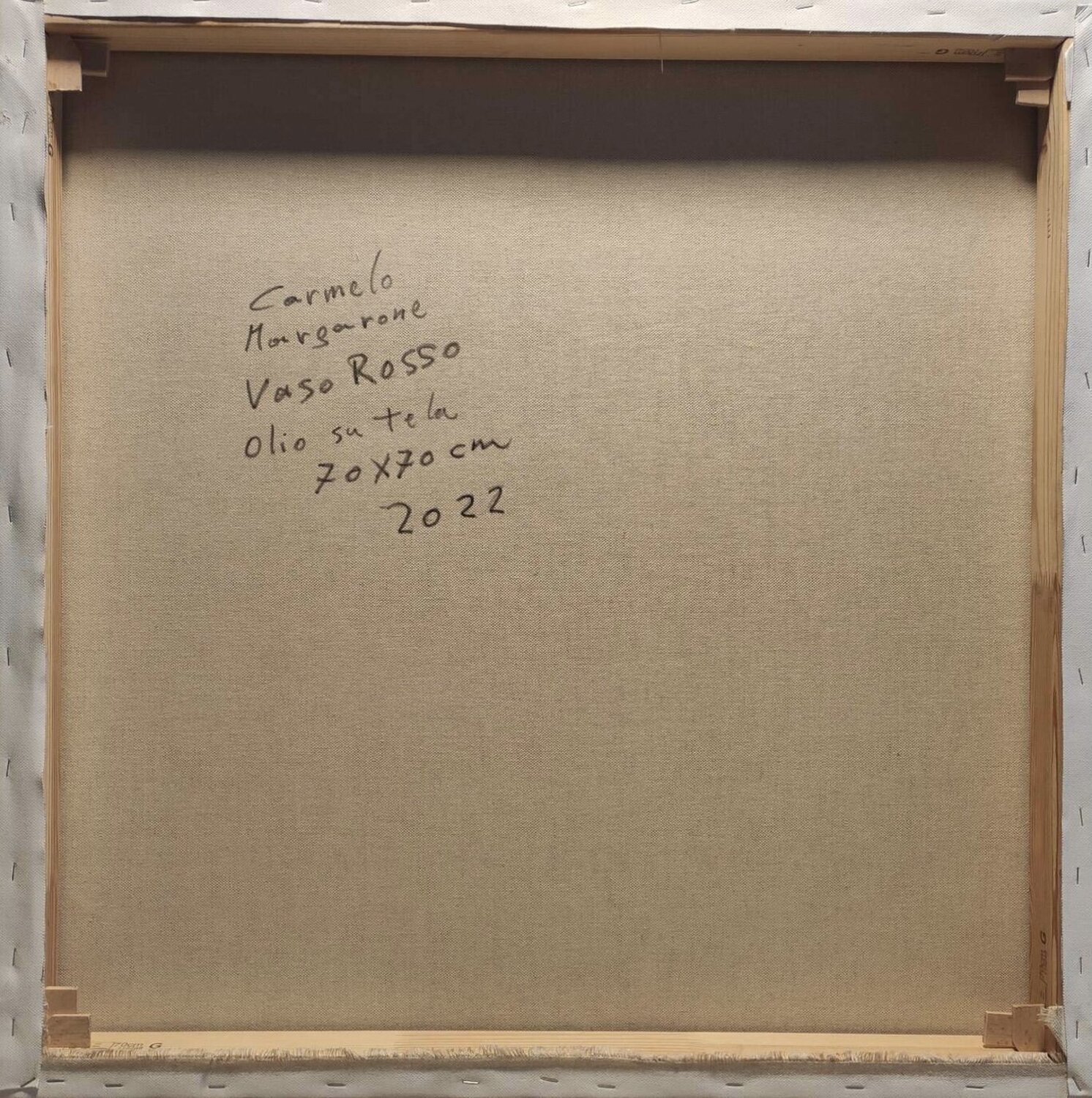 Vaso rosso by Carmelo Margarone (2022) : Painting Oil on Canvas - Singulart