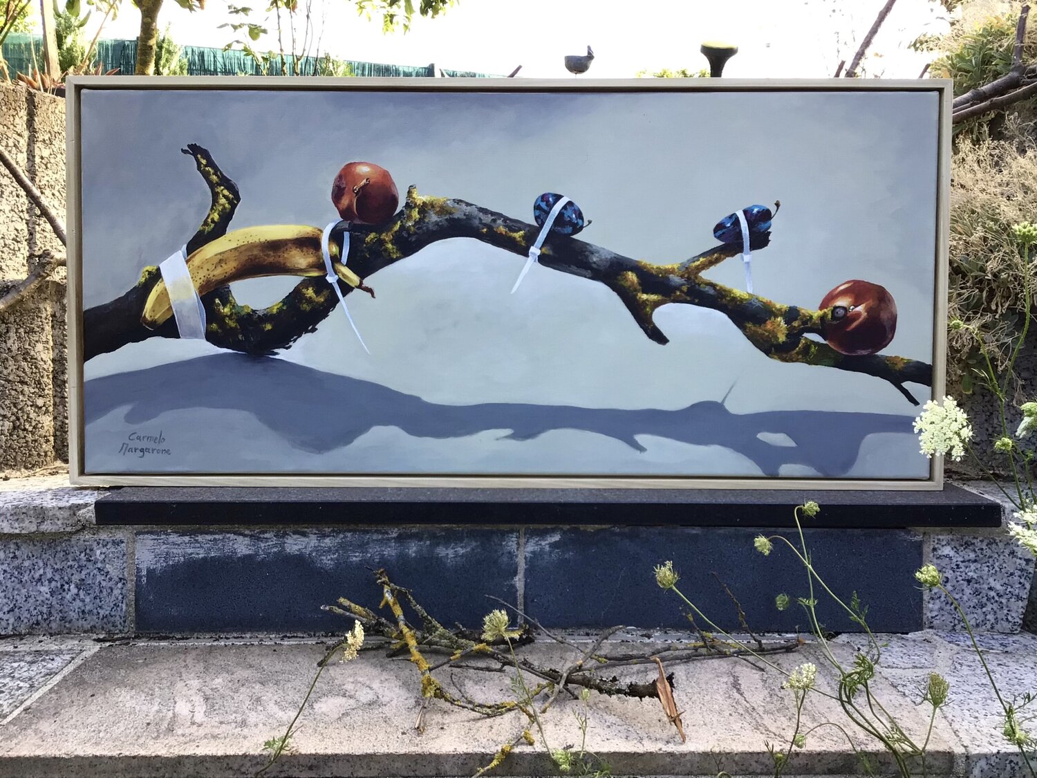 Ramo di frutta von Carmelo Margarone (2023): Malerei Acryl auf Leinwand ...