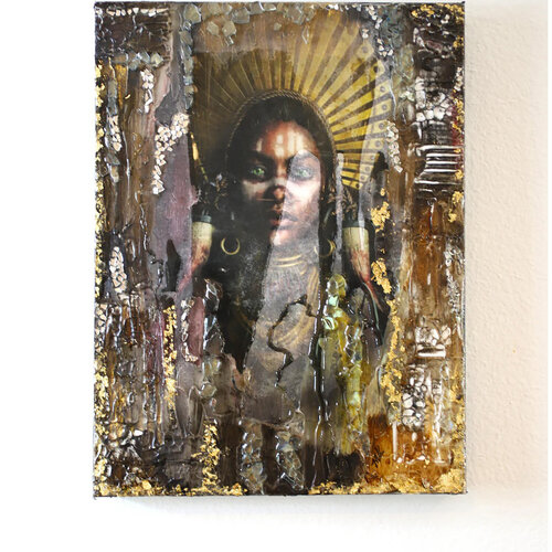 Luminous Warrior by Monique Kennedy (2022) : Painting Acrylic, Collage ...