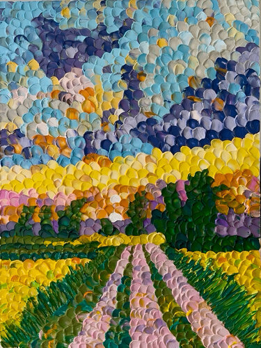 Elysian Fields by Gaya Chandrasekaran (2025) : Painting Acrylic, Oil ...