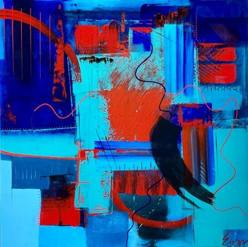 In-Coherence II by mariana eiras (2024) : Painting Acrylic on Canvas ...