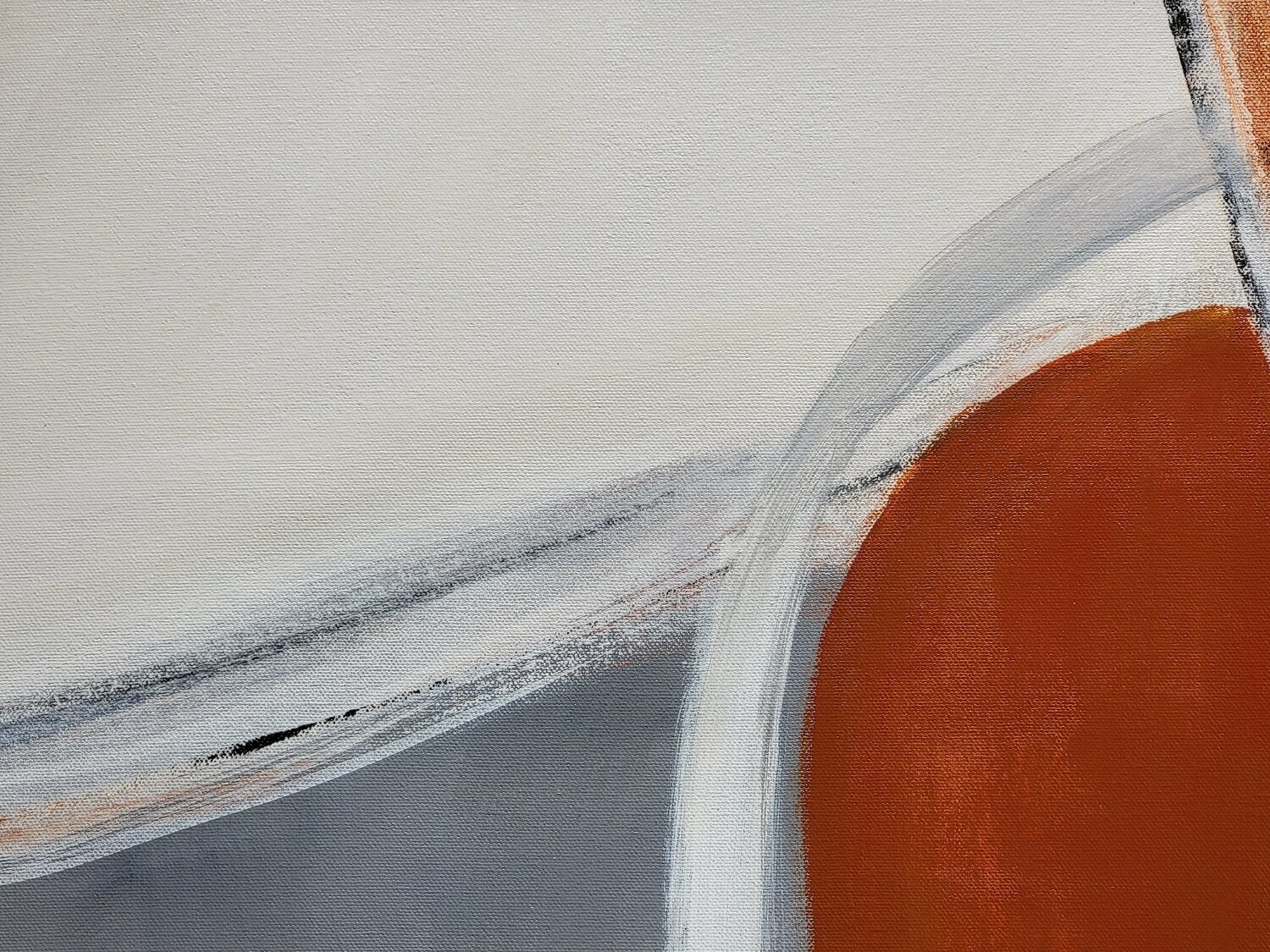 Terracotta Knott by Silvia Vassileva (2022) : Painting Acrylic on ...
