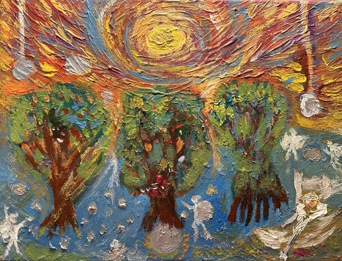 Zeitlose Welt by Steven Elijah Neuhaus (2024) : Painting Acrylic, Oil ...