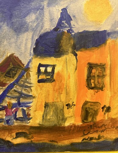 Haus der Liebe in Paris by Steven Elijah Neuhaus (1998) : Painting ...