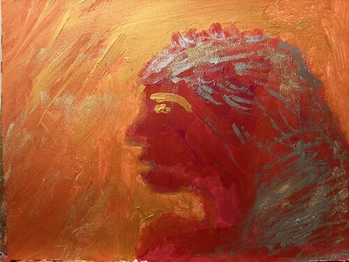 Blick der Hoffnung by Steven Elijah Neuhaus (2024) : Painting Acrylic ...