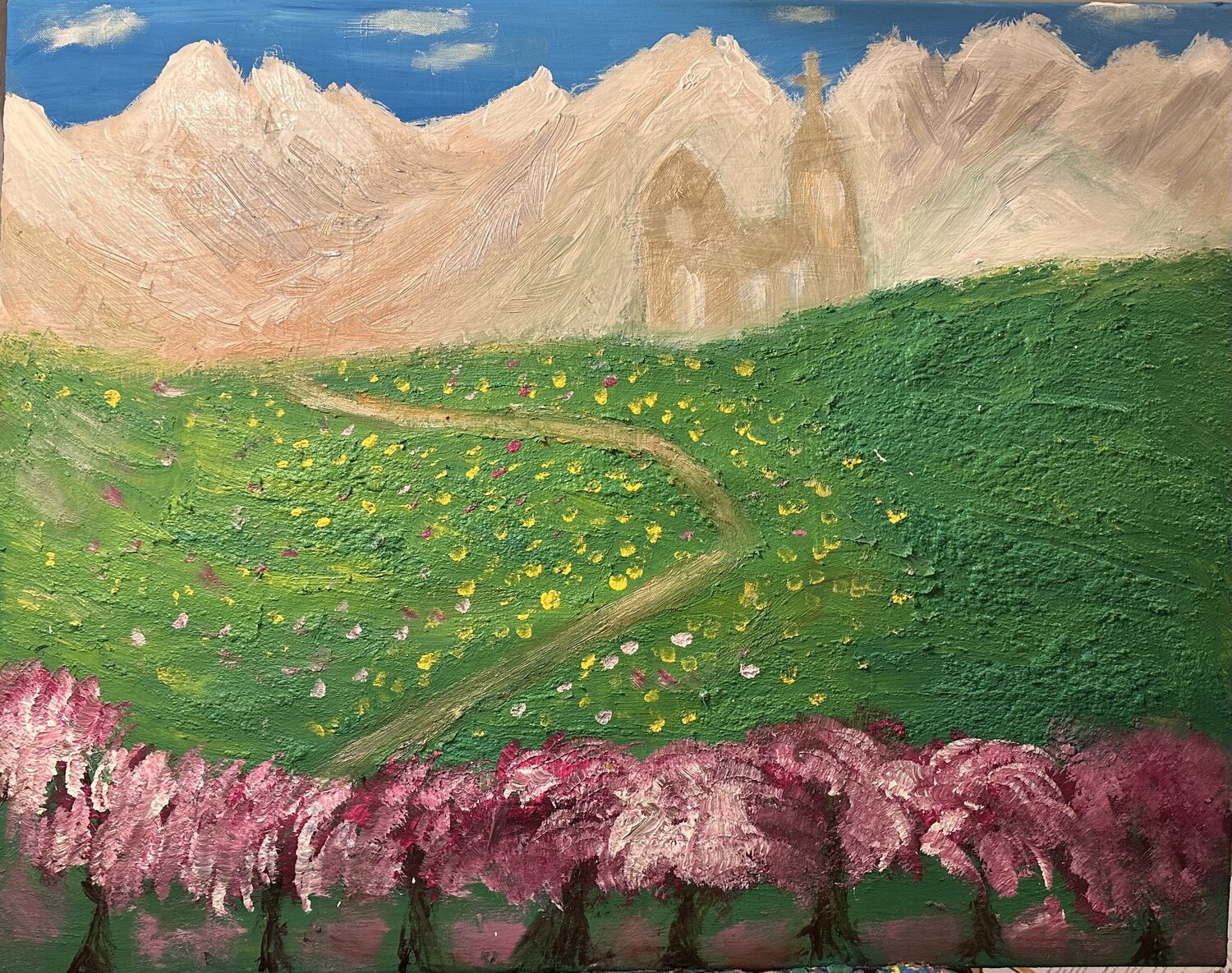 Deine Welt sind die Berge by Steven Elijah Neuhaus (2025) : Painting ...