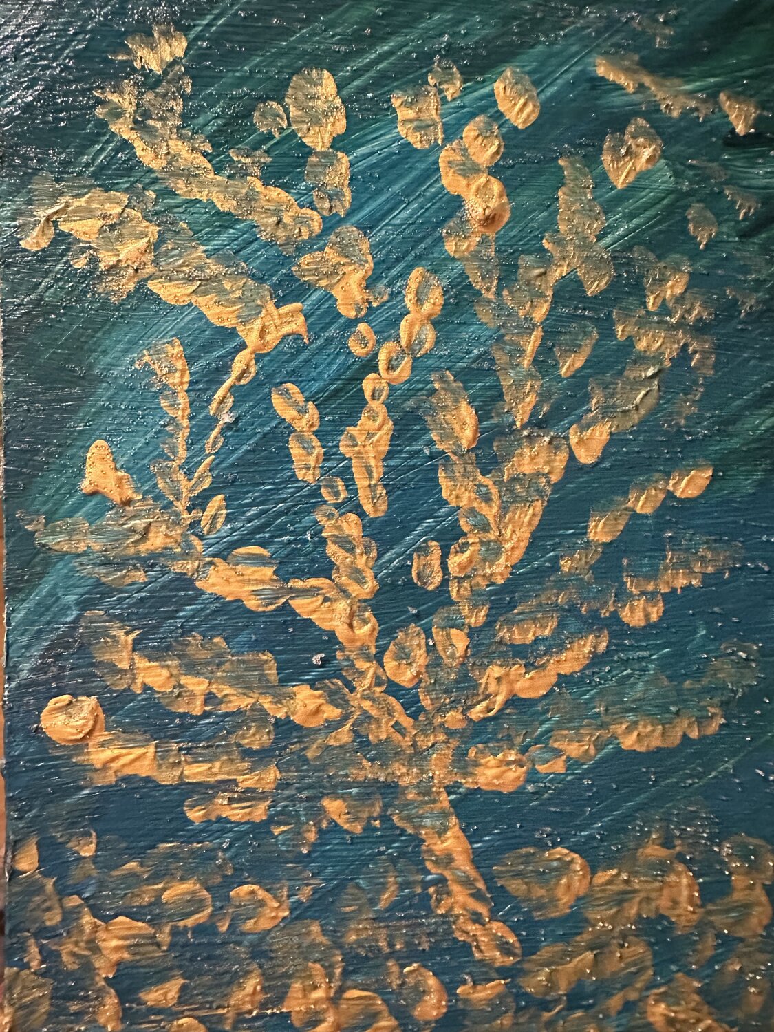 Gold’ner Ursprung de Steven Elijah Neuhaus (2025): Pintura Acrílico en ...