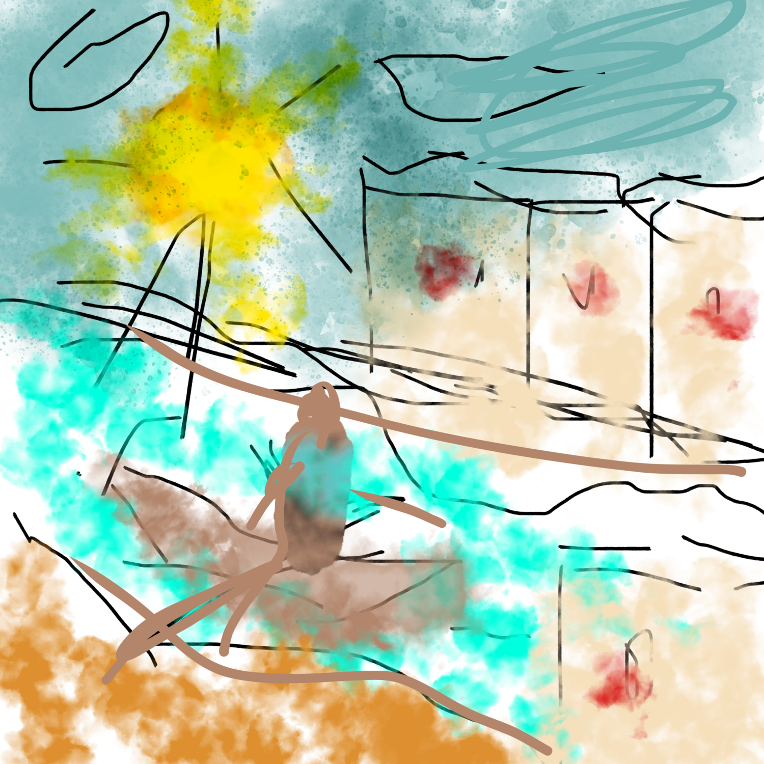 Das Boot im Kanal de Steven Elijah Neuhaus (2025) : Peinture Acrylique ...