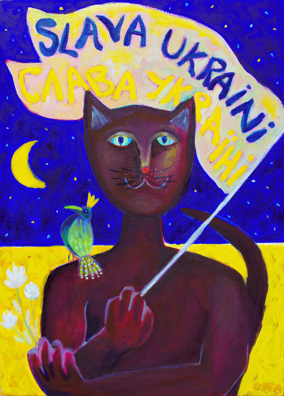 Slava Ukraini by Andrew Osta (2022) : Painting Oil on Canvas - Singulart