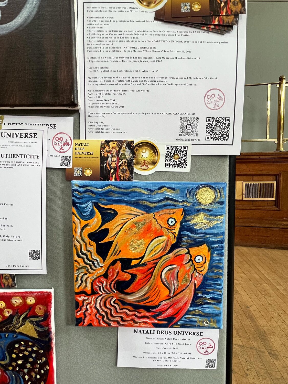 Carp Fish Good Luck von Natali Deus Universe (2025): Malerei Öl, Lack ...