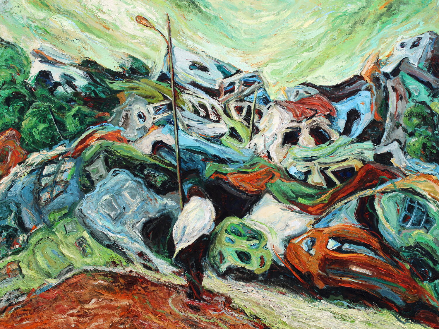 Blockade by Joyce Polance (2022) : Painting Oil on Canvas - Singulart