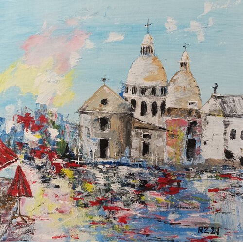 Rytas Sacrè-Coeur Paris by Robertas Zabitis (2024) : Painting Acrylic ...