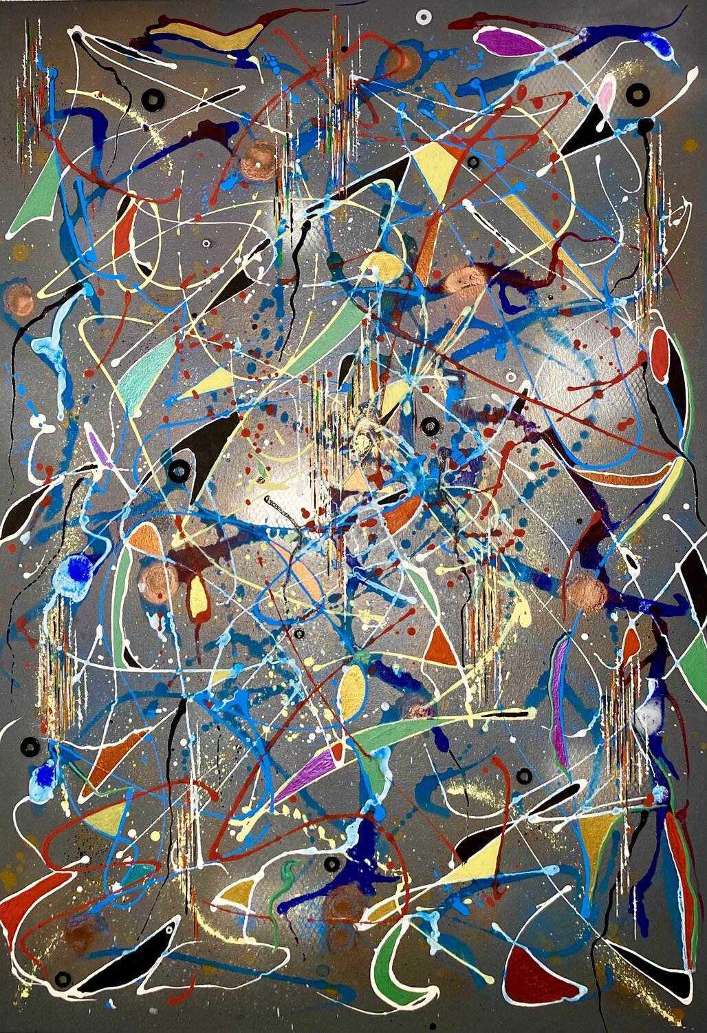 COSMIQUE by Jacky hoff (2023) : Painting Acrylic, Oil on Canvas - Singulart