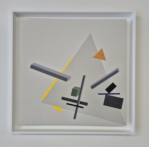 Geometric Eclipse by Francesc Bergadà Gassol (2025) : Painting Acrylic ...