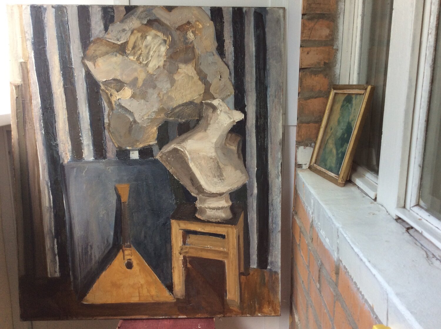 Still life with plaster, paper and balalaika by Anna Trigub (2006 ...