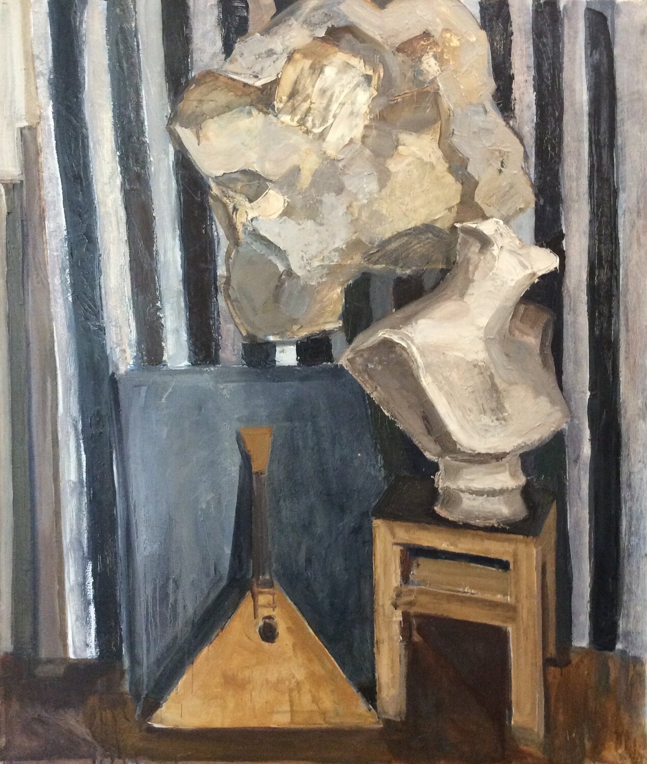 Still life with plaster, paper and balalaika by Anna Trigub (2006 ...