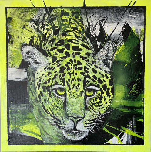 Amur-Leopard by Nadia Trautmann (2024) : Painting Acrylic, Lacquer on ...