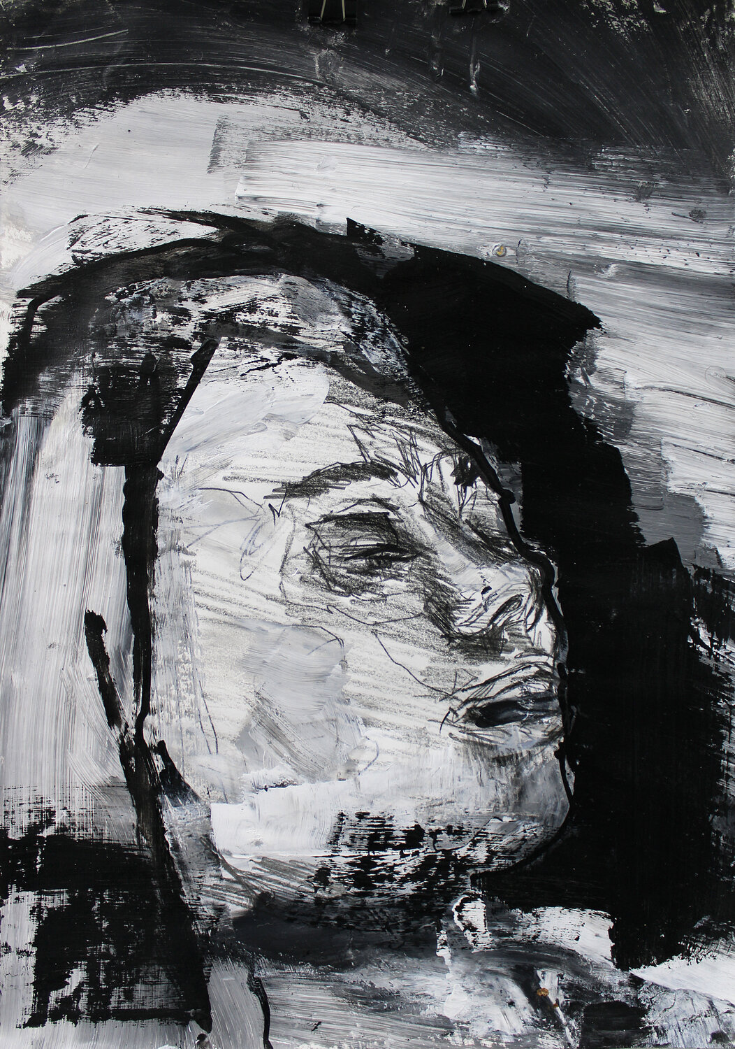 Human XI by Miloš Hronec (2023) : Drawing Pencil on Paper - Singulart