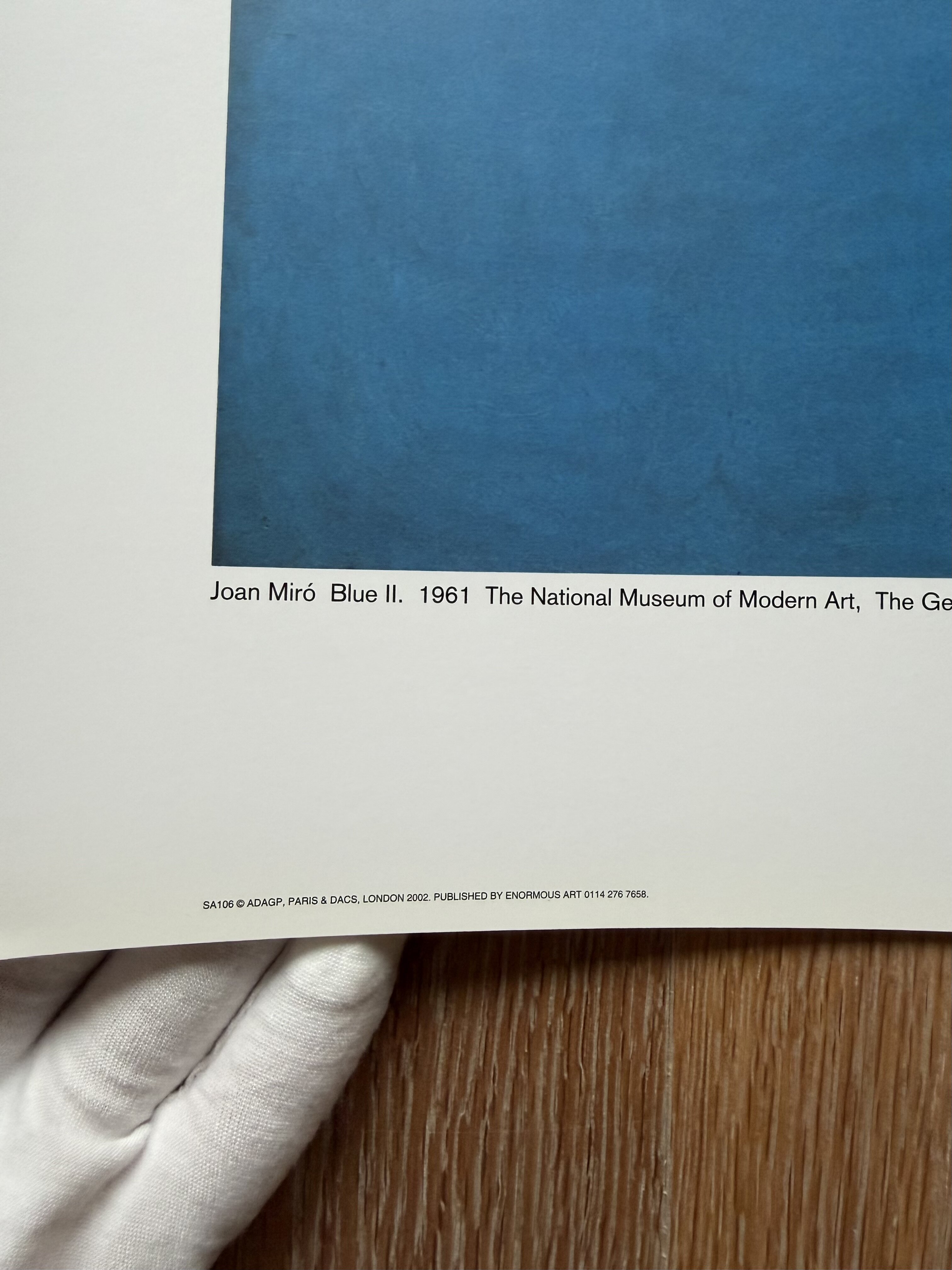 Joan Miró (1893-1983), Blue II, 1961, The National Museum of Modern Art ...