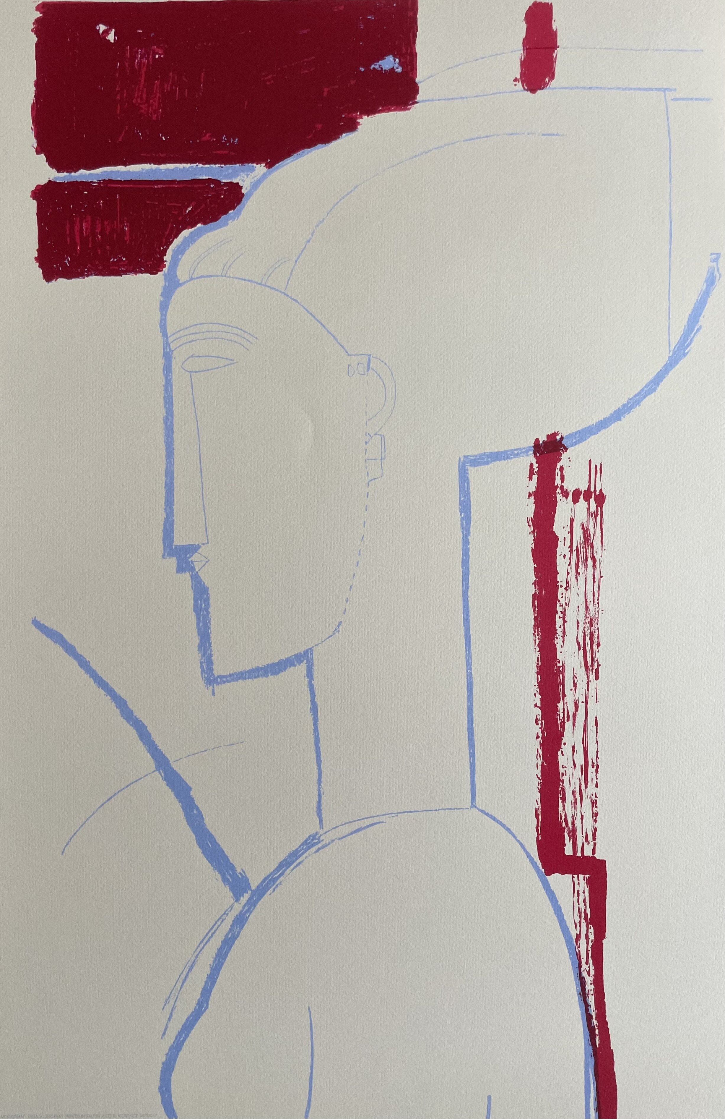 Amedeo Modigliani (1884-1920), Testa Scultorea, Printed in Italy ...