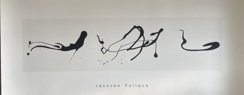 Jackson Pollock (1912-1956), Zeichnung in Tropftechnik, 1960, Copyright ...