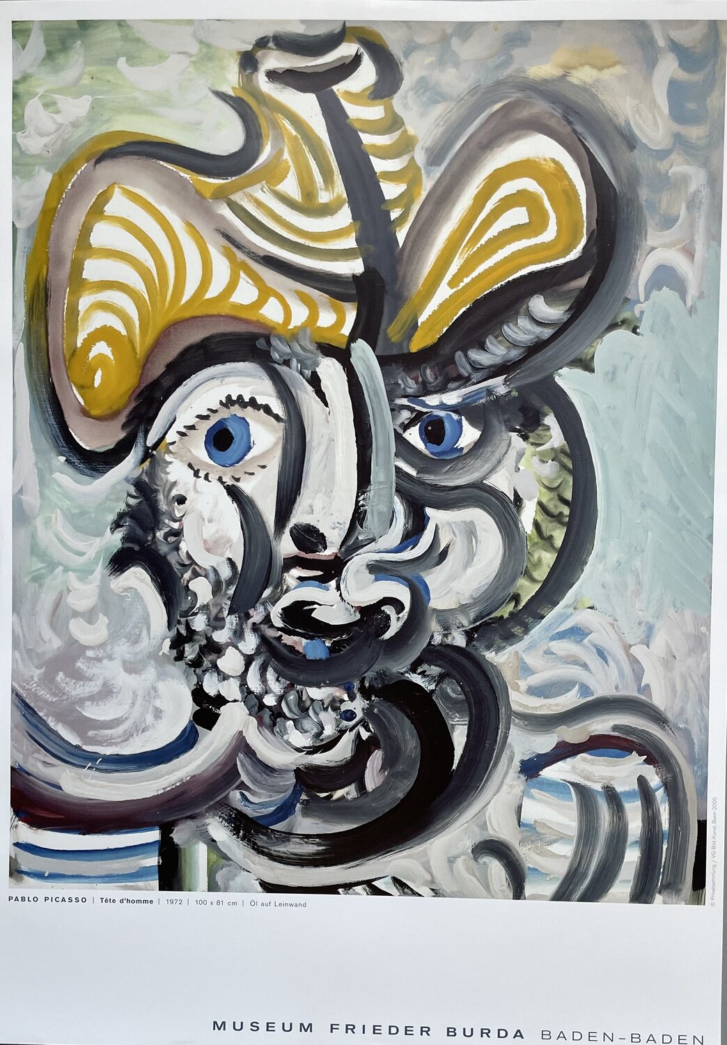 Pablo Picasso (1881-1973), Tête d'homme, 1972, copyright Privatsammlung/VG Bild-Kunst, Bonn 2005 ...