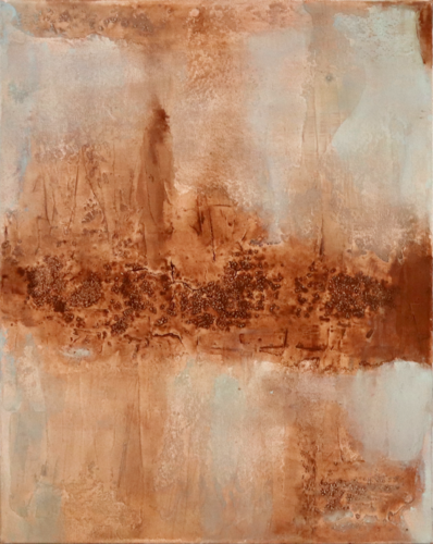 Desert de Nermen Khalil (2022): Otros medios Acrílico, Arena en Lienzo - Singulart