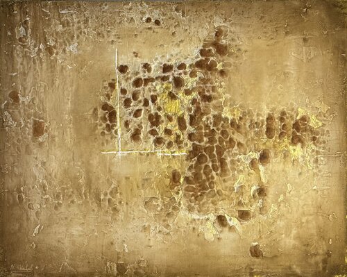 Map by Nermen Khalil (2023) : Other Media Acrylic, Oil on Canvas - Singulart