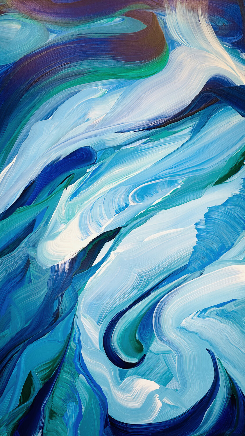 Blue in Motion by Claudia Botz (2025) : Painting Acrylic on Canvas - Singulart