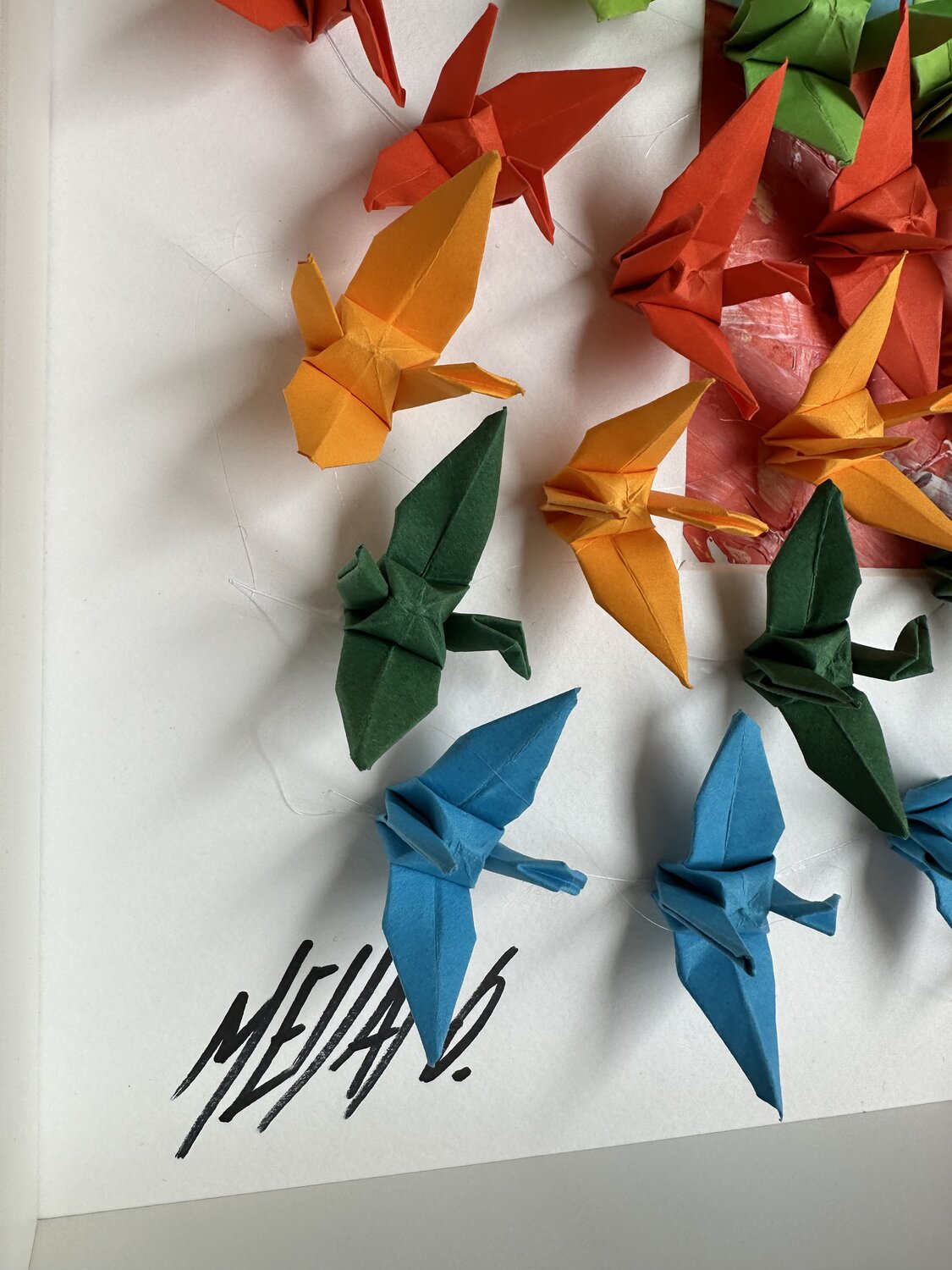 Tu me fais tourner la tête... (ORIGAMI 2023) by Olivier Messas (2023) : Work on Paper Acrylic ...