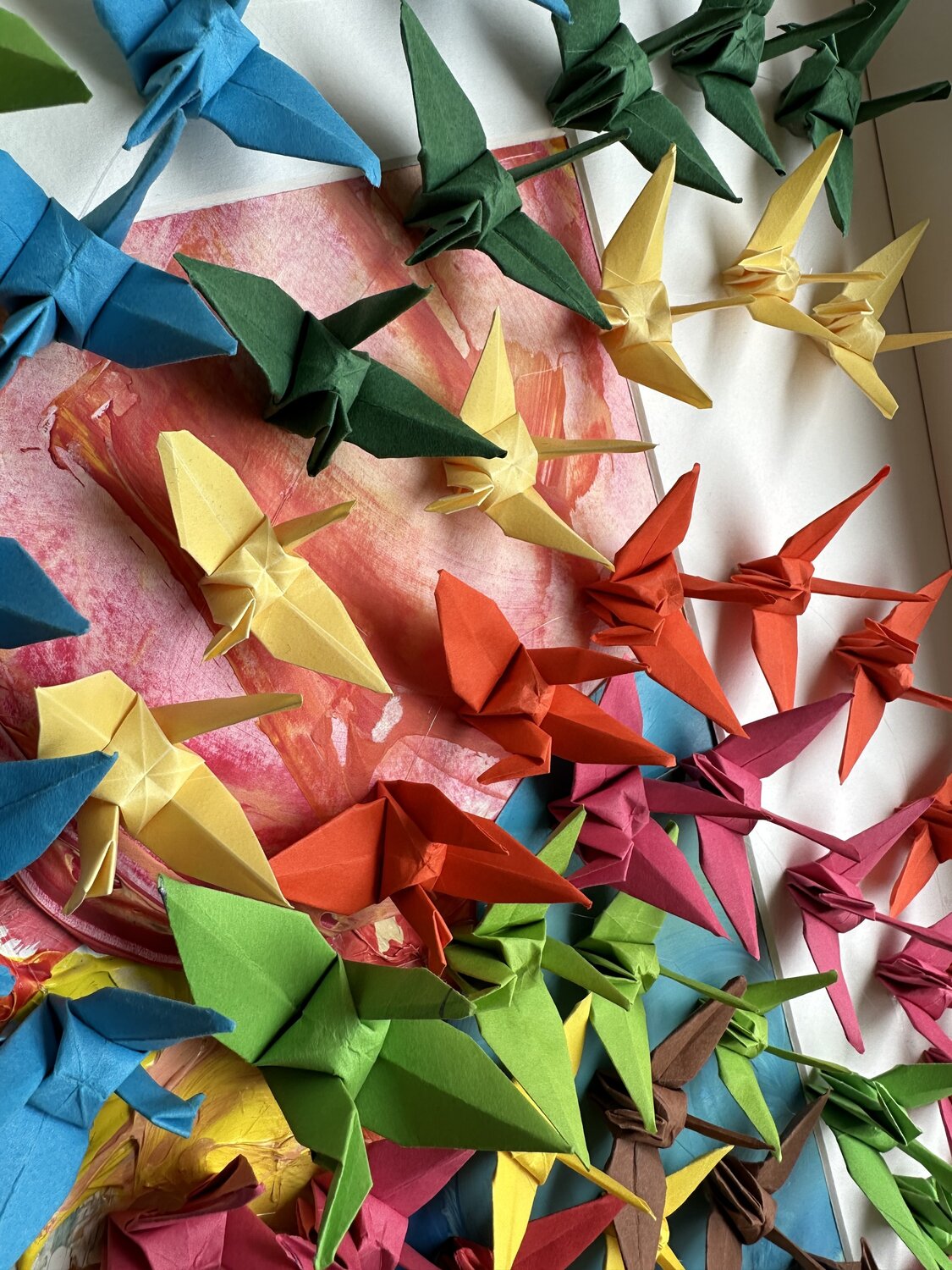 Tu me fais tourner la tête... (ORIGAMI 2023) by Olivier Messas (2023) : Work on Paper Acrylic ...