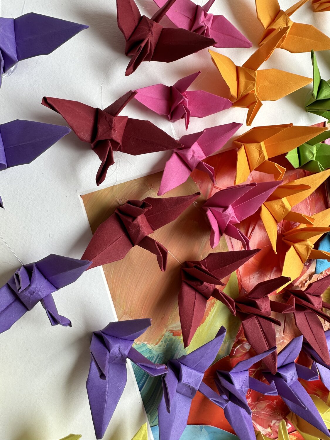 Tu me fais tourner la tête... (ORIGAMI 2023) by Olivier Messas (2023) : Work on Paper Acrylic ...