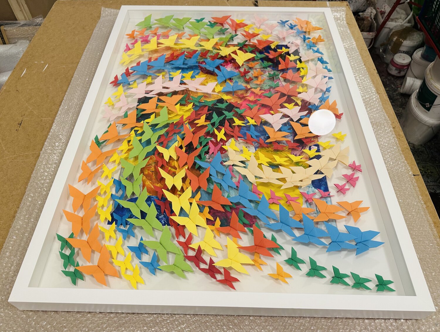 FLY AWAY... (ORIGAMI 2023) von Olivier Messas (2023): Werk auf Papier ...