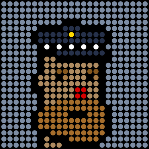 Dot Punk #0009 inspired by the cryptopunks, the first NFT on the ...