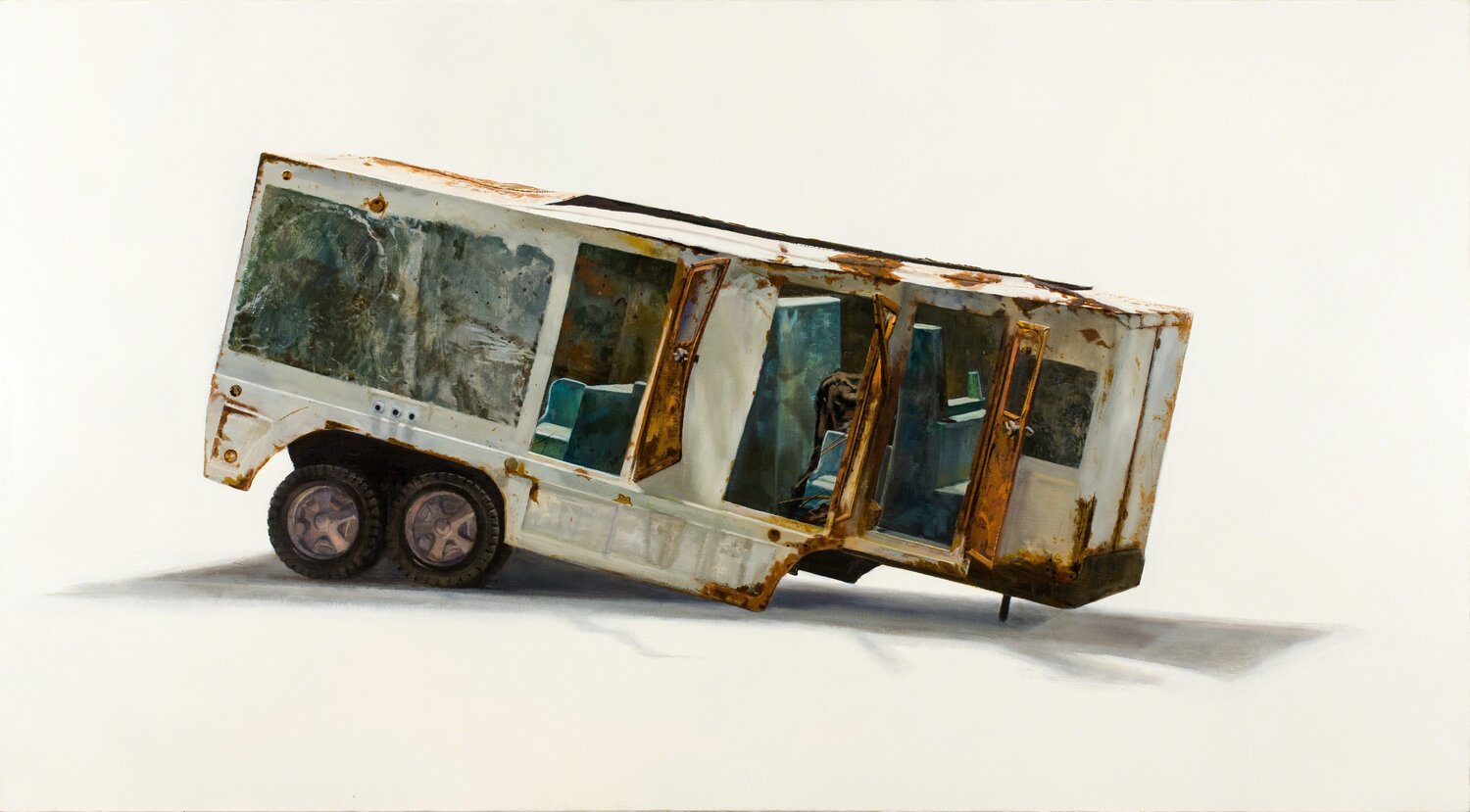 Trailer by Jim Butler (1996) : Painting Oil - Singulart