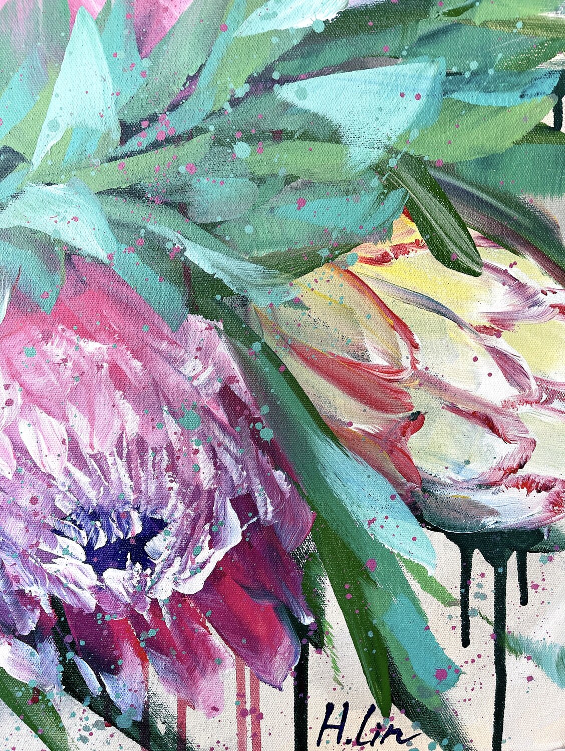 Smiling like a flower towards sunlight - Protea Frosted Fire and Niobe ...