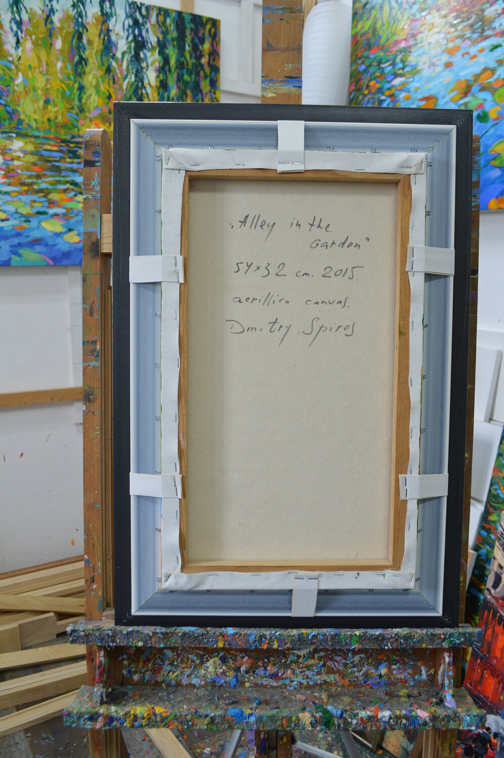 Alley in the garden by Dmitry Spiros (2015) : Painting Acrylic, Oil on ...