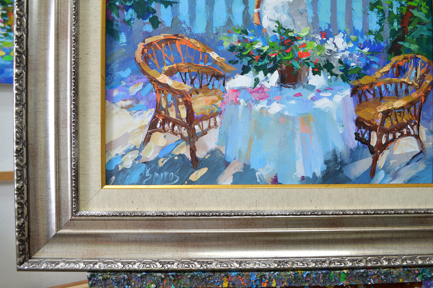 Summer balcony by Dmitry Spiros (2021) : Painting Acrylic, Oil on ...