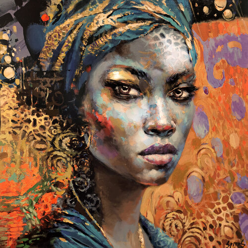 From a series of "Female images" #11 by Dmitry Spiros (2024) : Painting ...