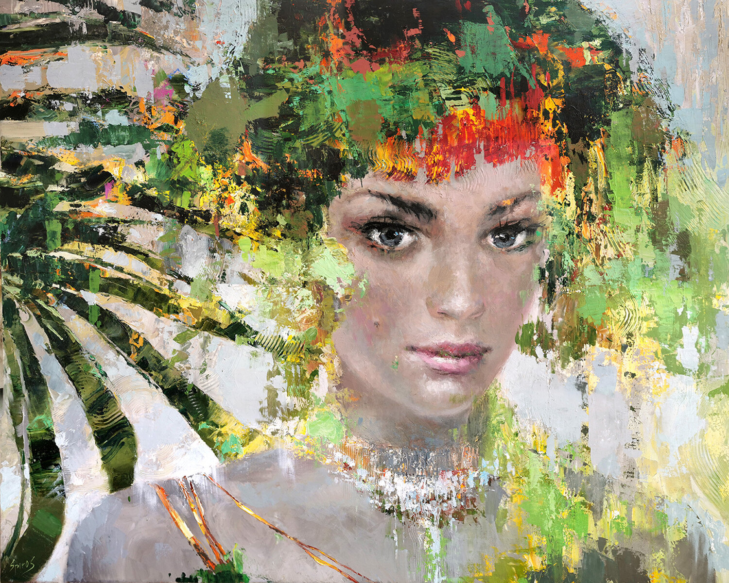 Dian by Dmitry Spiros (2017) : Painting Acrylic, Oil on Canvas - Singulart