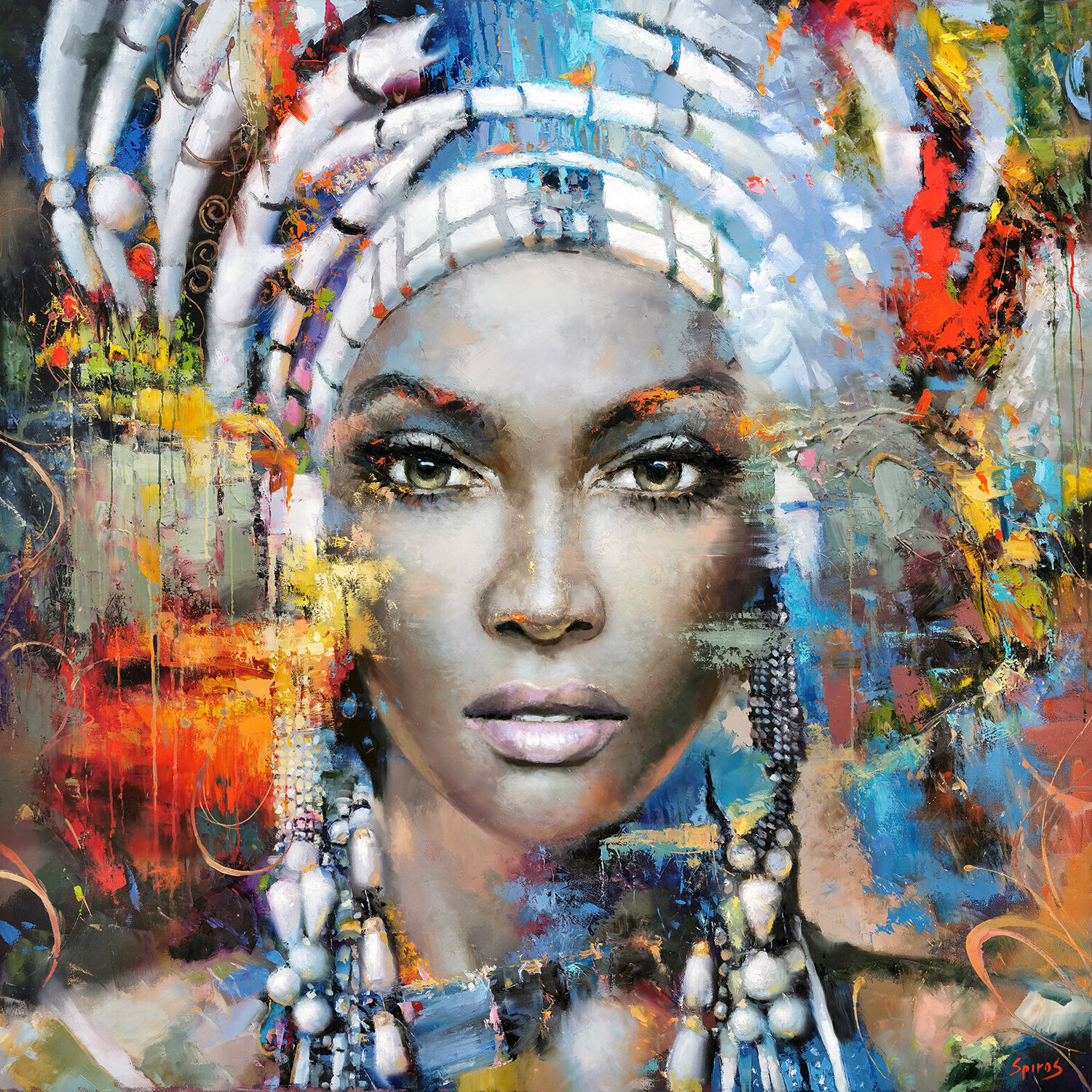 Keyonna by Dmitry Spiros (2024) : Painting Acrylic, Oil on Canvas ...