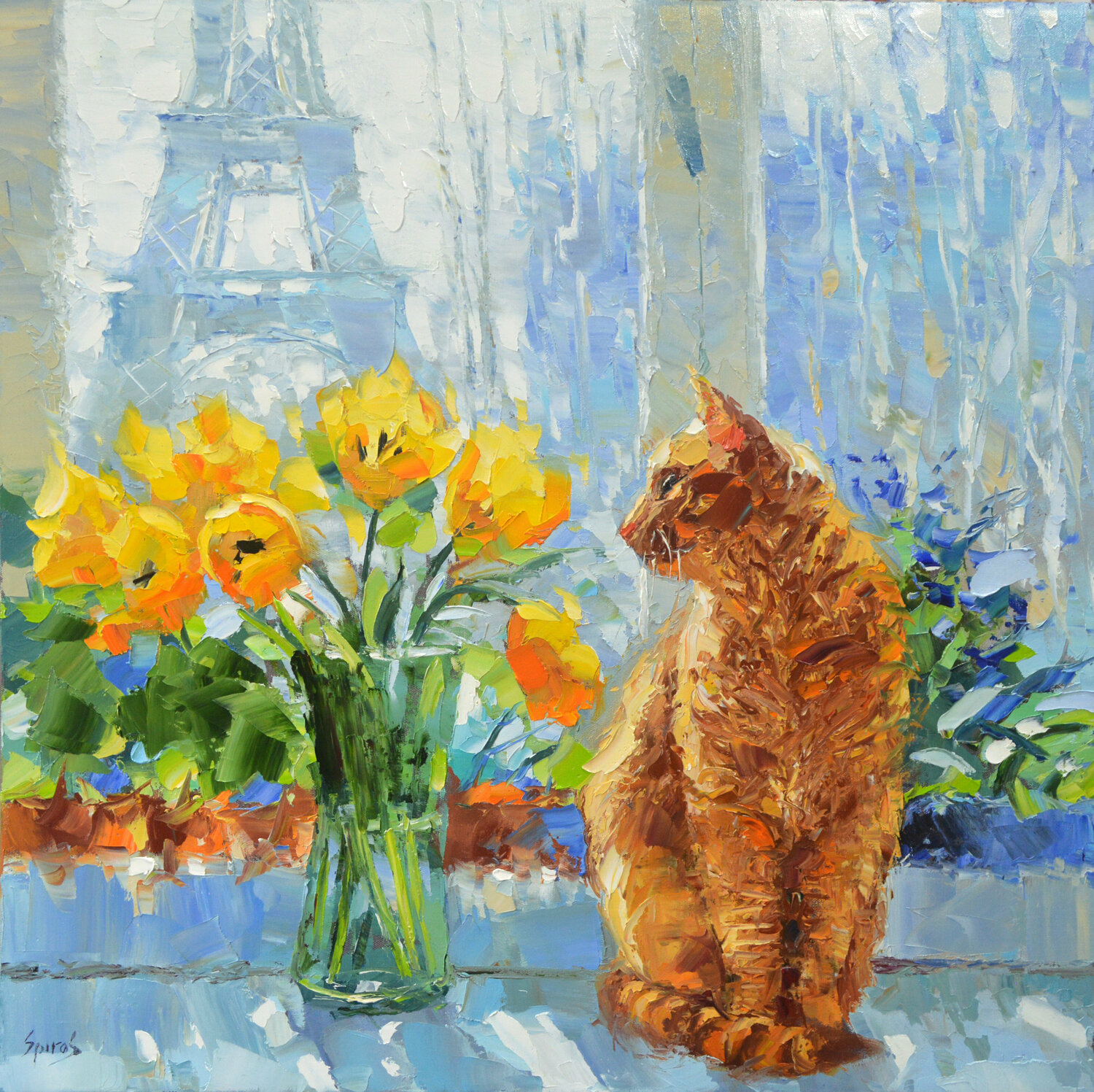 Spring noon by Dmitry Spiros (2020) : Painting Oil on Canvas - Singulart