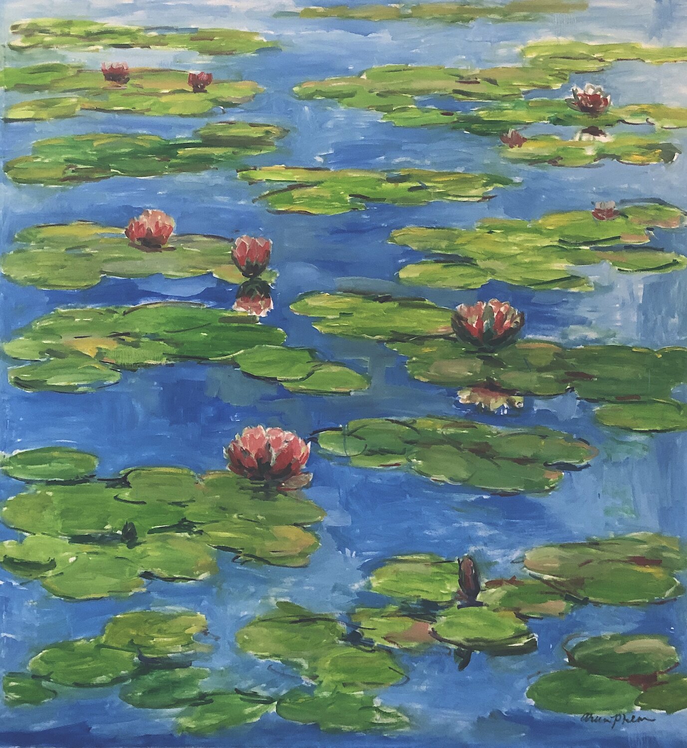 Lakeside by Arun Prem (2021) : Painting Oil on Canvas - Singulart