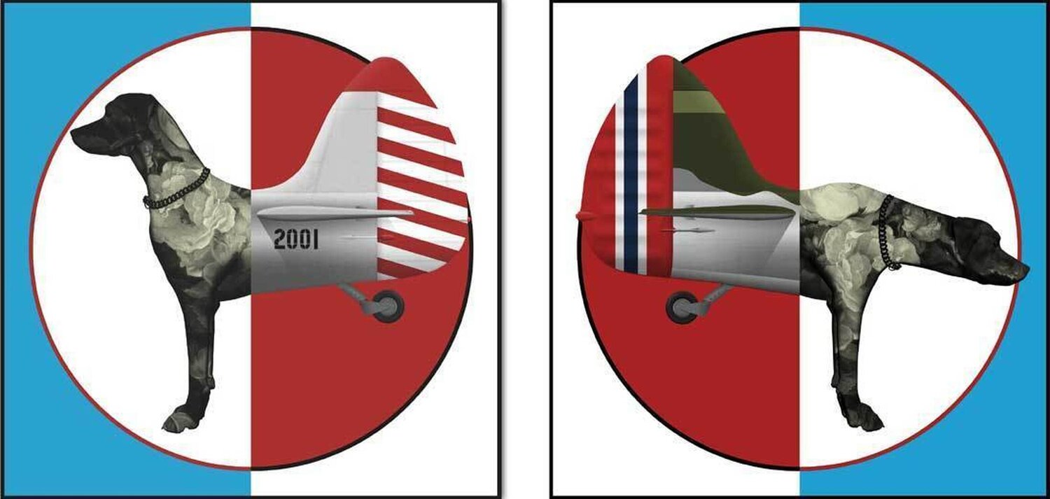 Mind the Dog's Tail Diptych by Magnus Gjoen (2013) : Print Giclée print ...