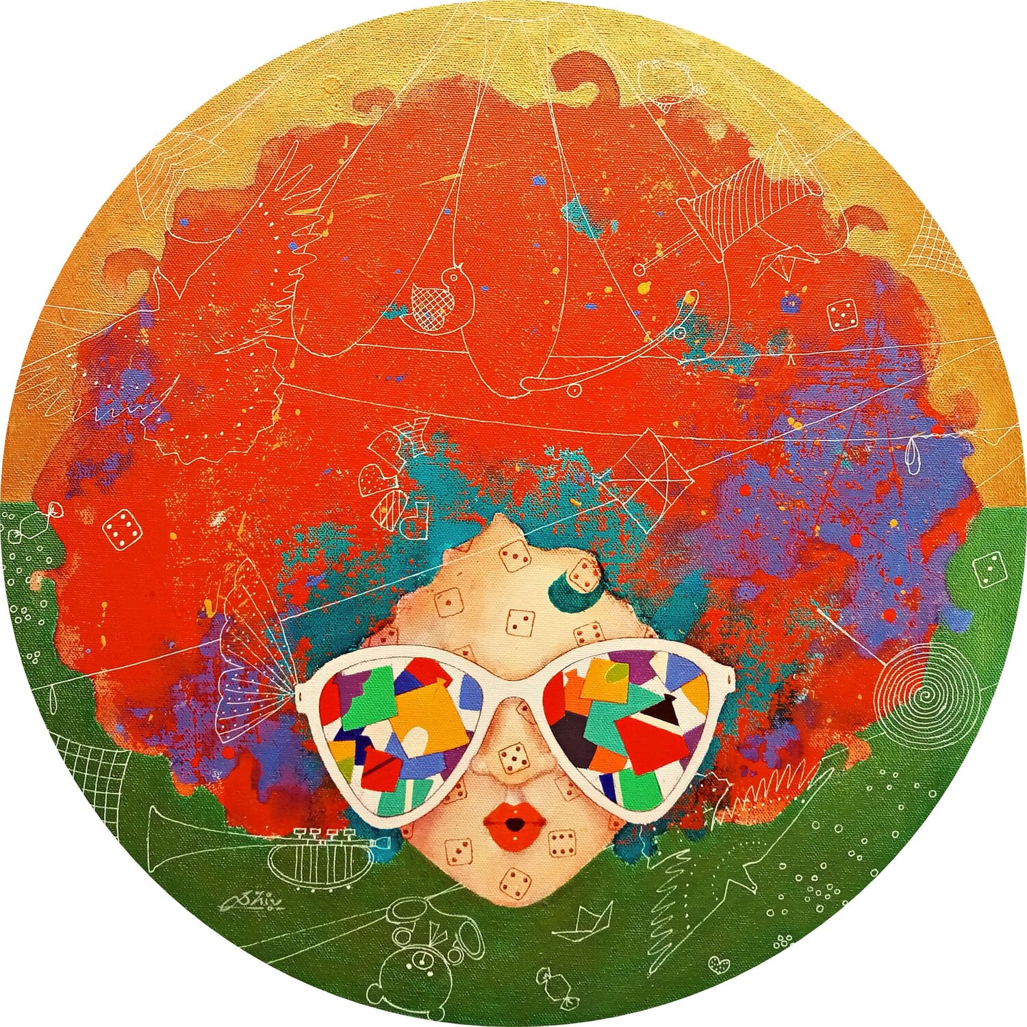 Childhood Treasure 34 by Shiv Kumar Soni (2022) : Painting Acrylic on ...