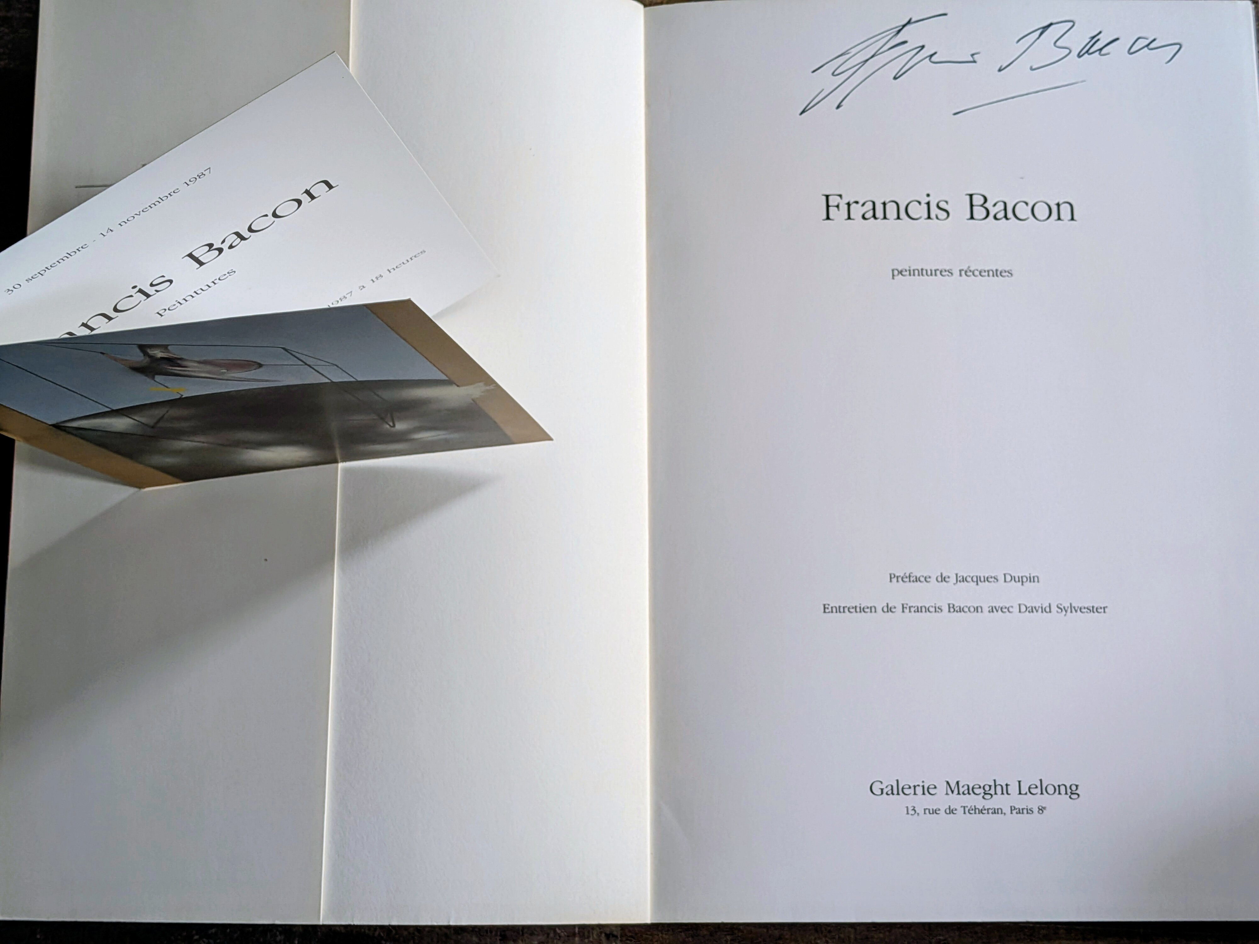 Hand-Signed Rare Catalog with Invitation - Peintures Récentes, 197 door ...