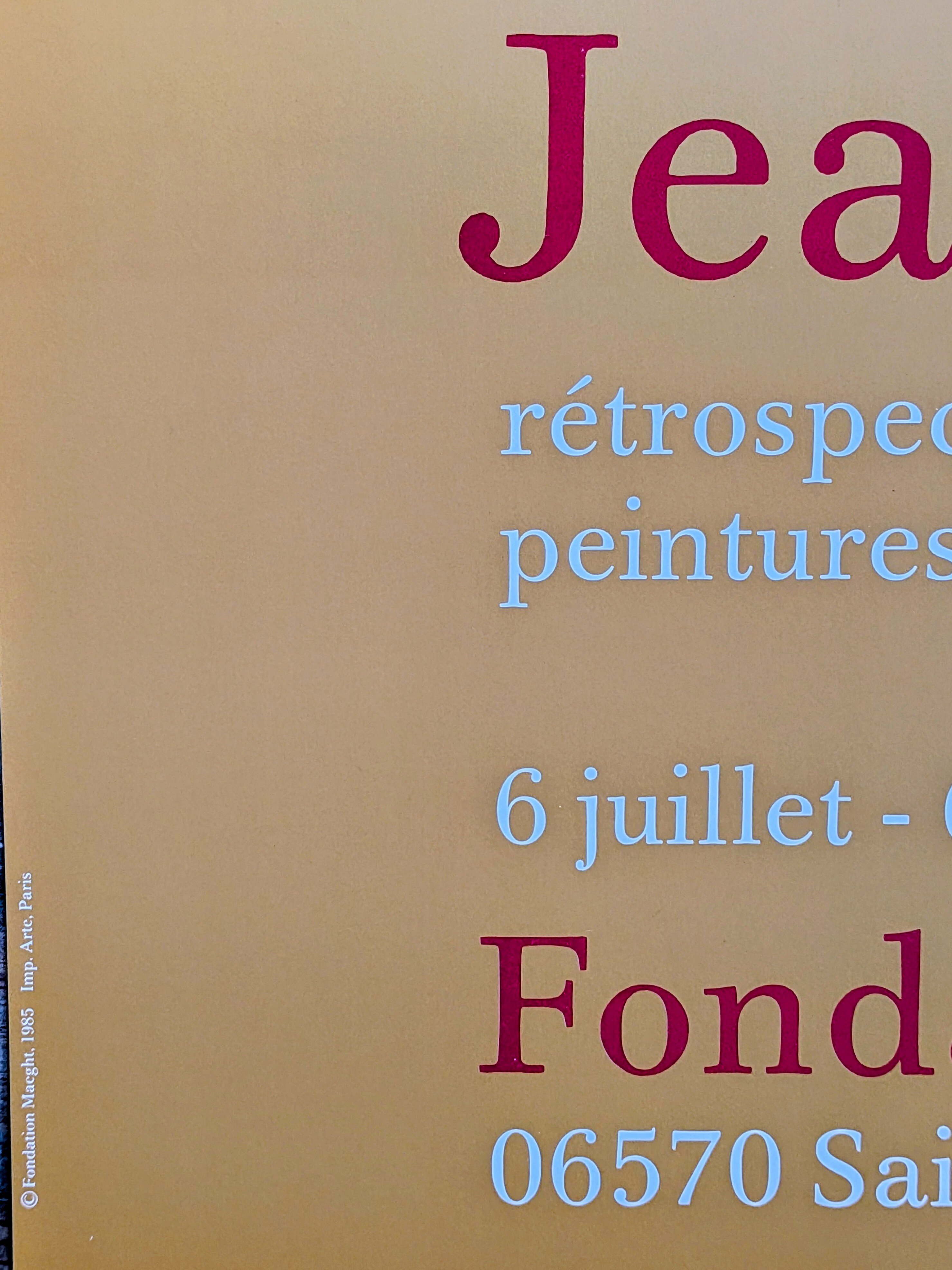 Jean Dubuffet - Vintage original poster in offset lithograph, 1985 von ...